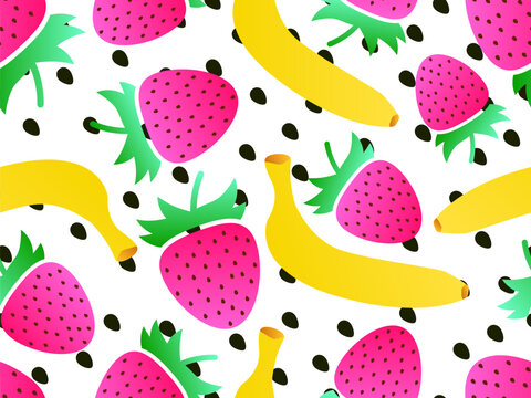 Strawberry Banana Pattern bilder – Bläddra bland 12,820 stockfoton ...