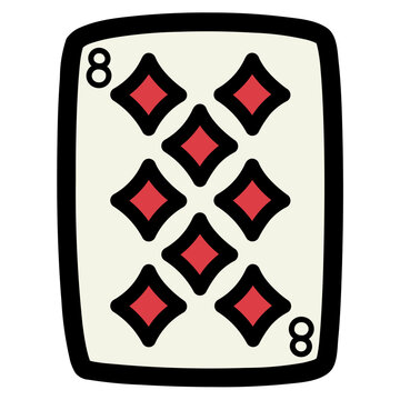 Eight Of Diamonds Birth Card