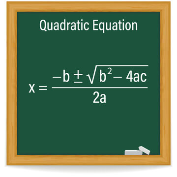 Quadratics Problem On Chalkboard