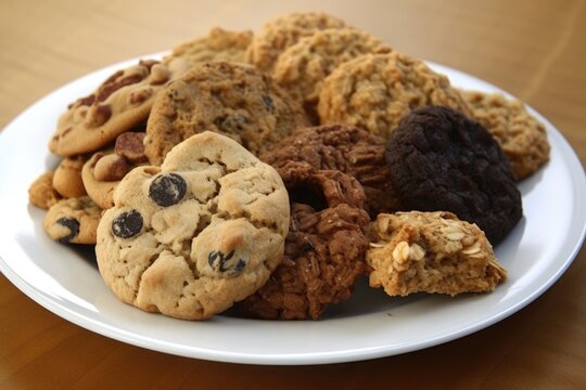 Plate Of Assorted Cookies