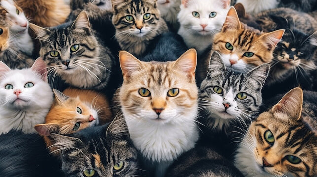 Group Of Cats"」の写真素材 | 399件の無料イラスト画像 | Adobe Stock