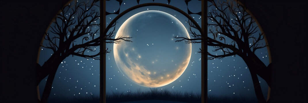 Full Moon Facebook Banner