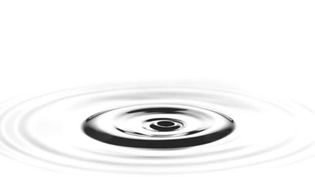 Water Drop Ripple Tattoo