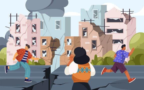 Cartoon Earthquake Animation