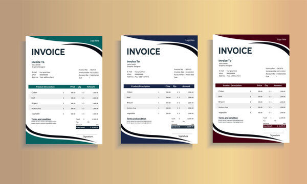 "Invoice Template" Bilder – Durchsuchen 4,182 Archivfotos ...