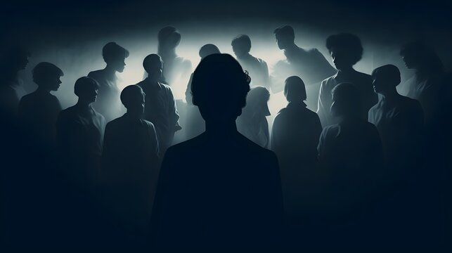 Man Alone In A Crowd