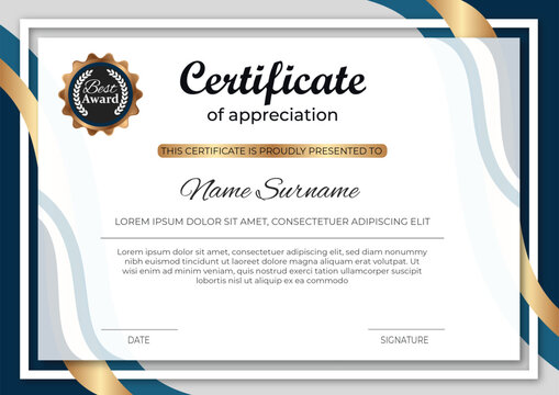 Outstanding Award Template