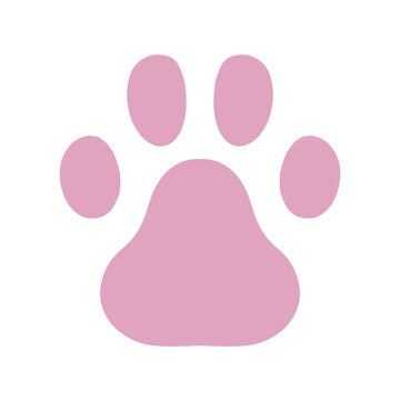 Pink Paw Print Clip Art