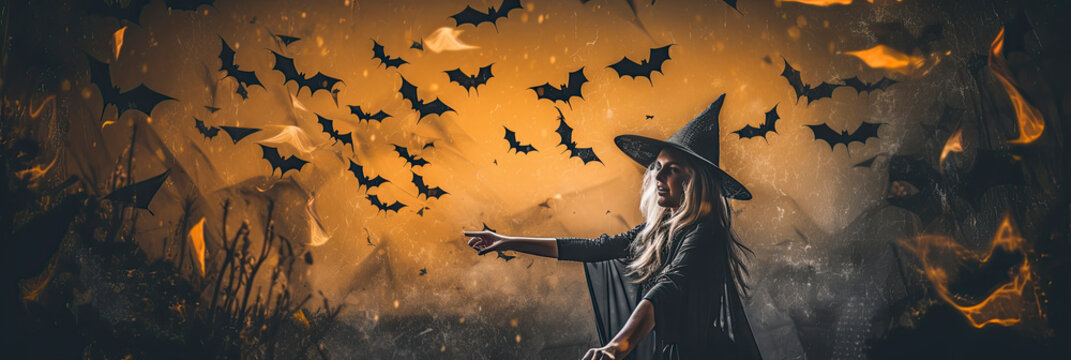 Halloween Witch Facebook Cover