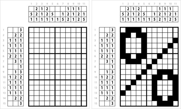 Nonogram bilder – Bläddra bland 1,067 stockfoton, vektorer och videor | Adobe Stock