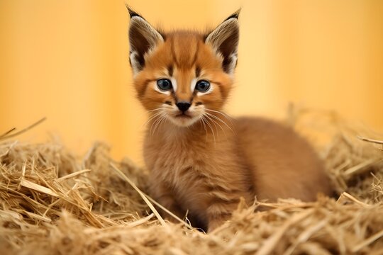 Cute Baby Caracal