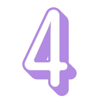 Purple Number 4