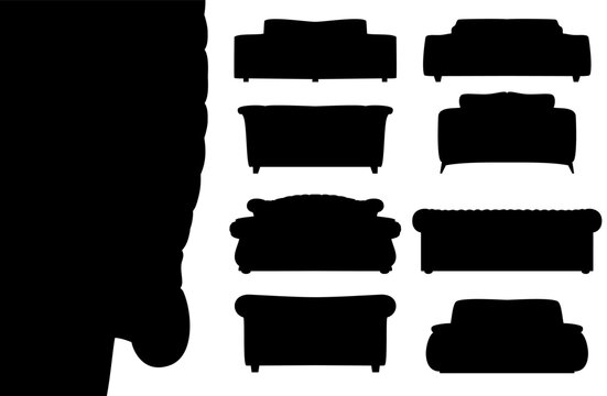 Couch Silhouette Vector