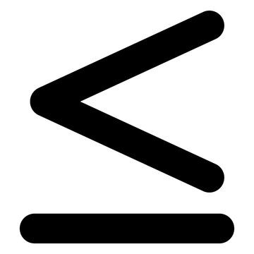 Blue In Less Than Symbol