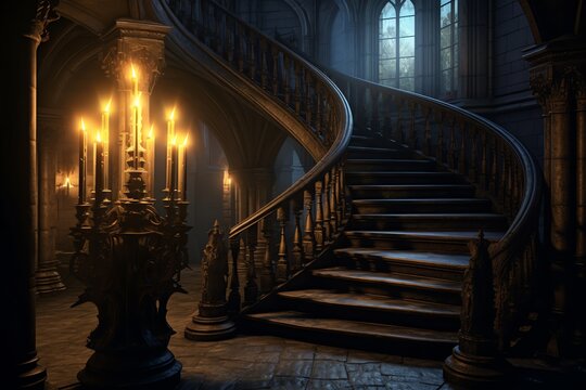 Medieval Castle Staircase