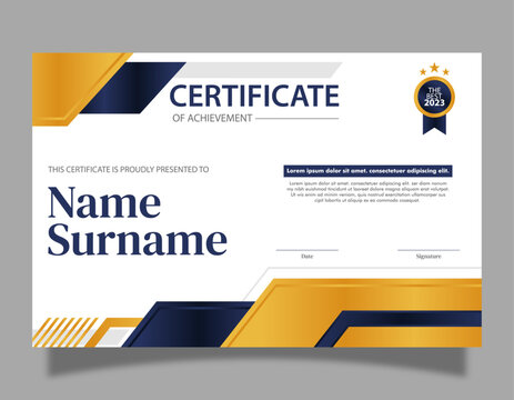 Certificate Design Template Sertifikat Images – Browse 642 Stock Photos ...