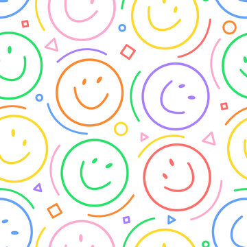 Rainbow Smiley Face Backgrounds