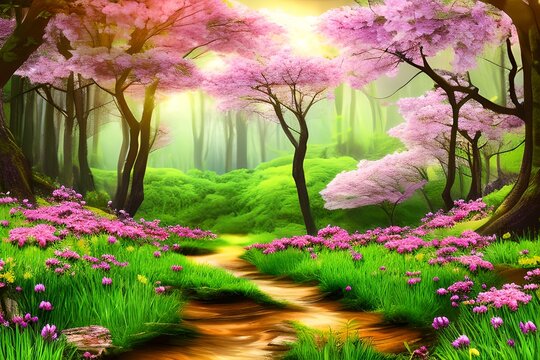 Spring Forest Desktop Wallpaper