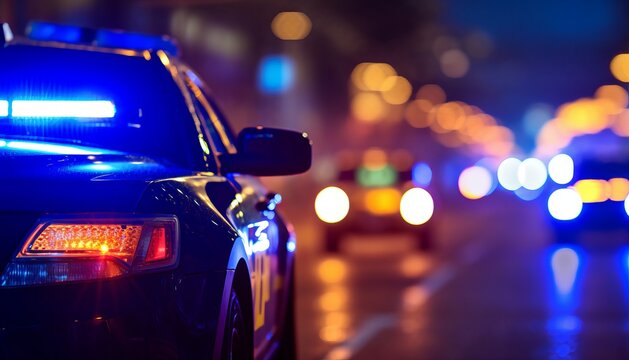 Police Car Lights Wallpaper