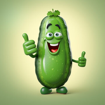 Dancing Pickle Cartoon