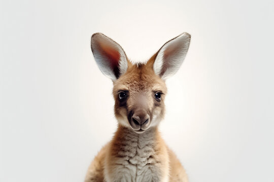 Kangaroo Face Side View