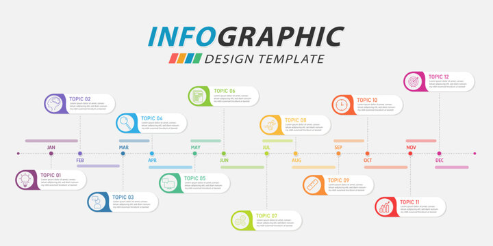 Monthly Timeline Infographic Images – Browse 1,596 Stock Photos ...