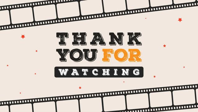 Thanks For Watching Moving Animation