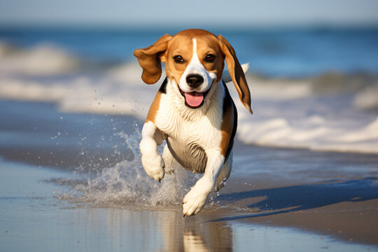Running Beagle Wallpaper