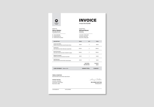 Invoice Template Images – Browse 83,981 Stock Photos, Vectors, and ...