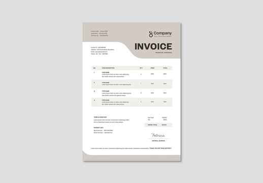 Simple Invoice Template Images – Browse 8,926 Stock Photos, Vectors ...