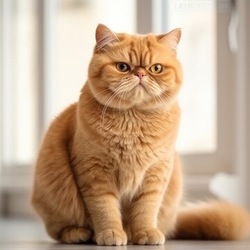 Orange Exotic Shorthair Persian