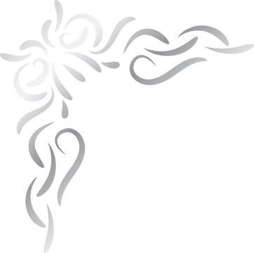 Silver Corner Border