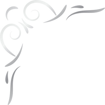 Silver Corner Border