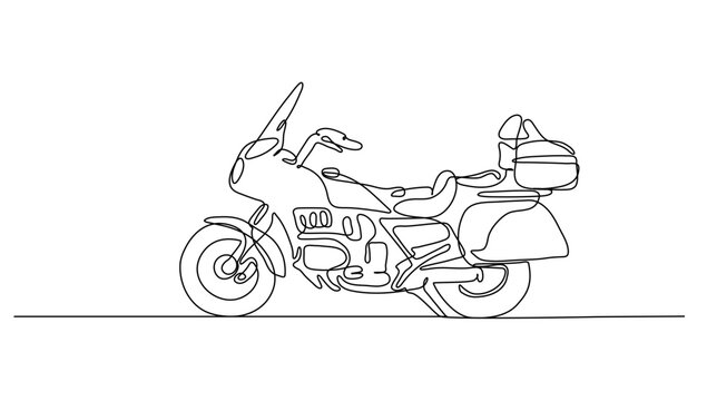 Motorcycle Line Drawing Images – Browse 118,422 Stock Photos, Vectors ...