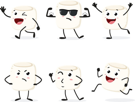 Cute Marshmallow Cartoon