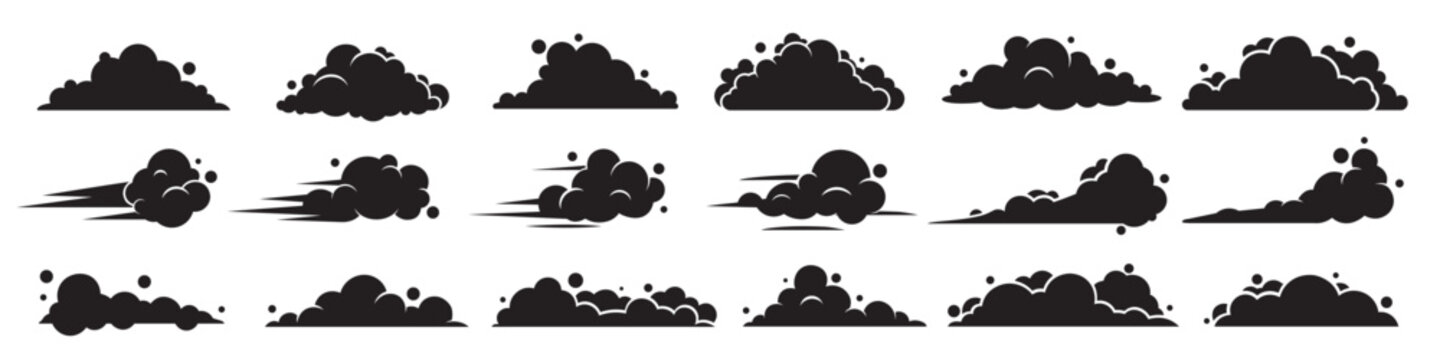 Vector Clouds Silhouette