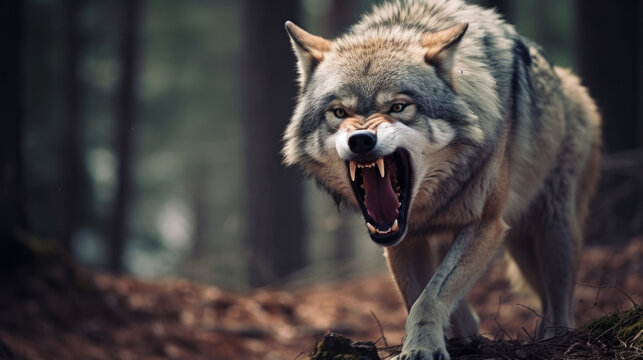 Angry Wolf Wallpaper