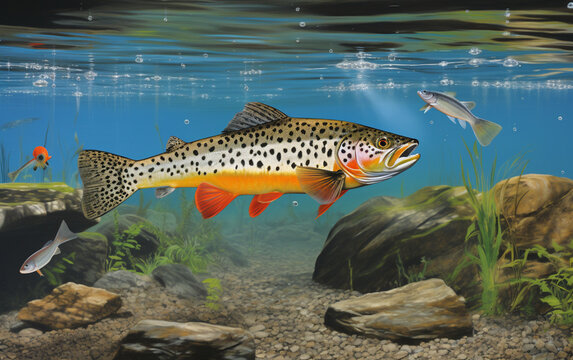 Spotted Sea Trout Underwater