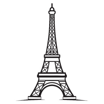 Eiffel Tower Vector Illustration