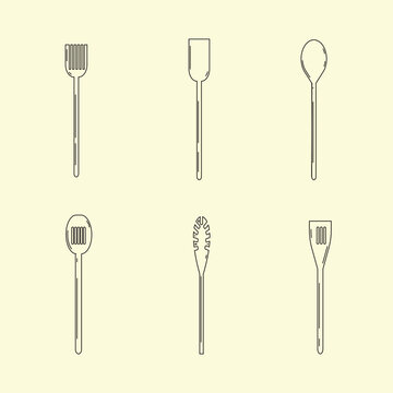 Wooden Spoon Outline Images – Browse 3,378 Stock Photos, Vectors, and ...