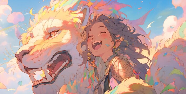 Cute Anime Guys Dressed As Lions