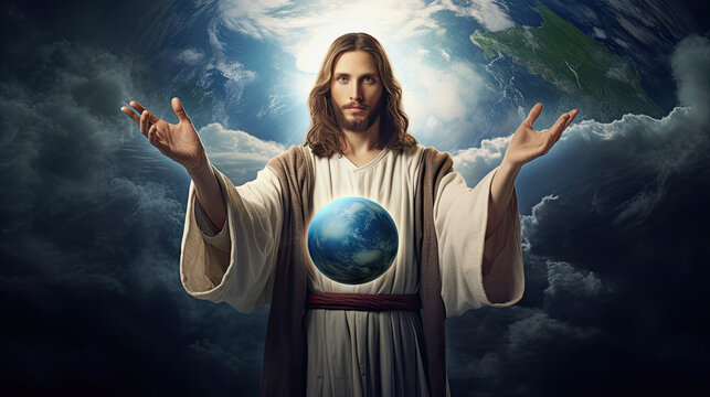 Jesus Holding World Images – Browse 13,472 Stock Photos, Vectors, and ...
