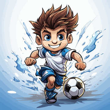 Football Players Soccer Players Cartoon Soccer Player Animation