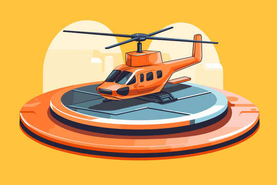 Helipad Cartoon Images – Browse 145 Stock Photos, Vectors, and Video ...