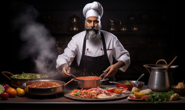 Indian Chef Cooking Images – Browse 17,024 Stock Photos, Vectors, and ...
