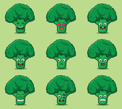 Broccoli Head Cartoon