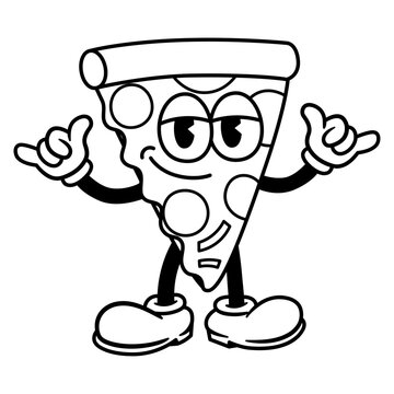 Pizza Box Clip Art Black And White