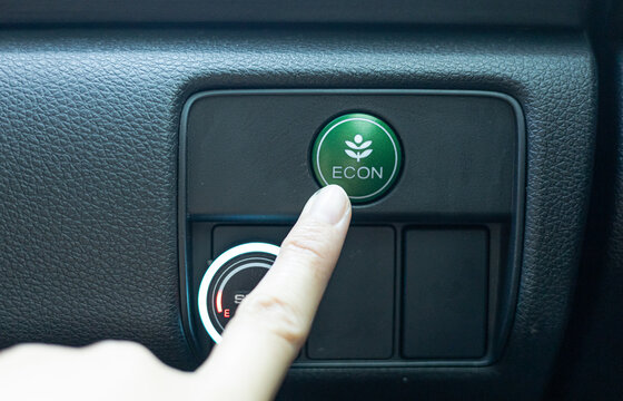 Eco Button In A Car