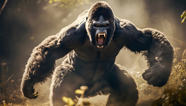 Angry King Kong 110+ Cartoon Angry King Kong Stock Illustrations,