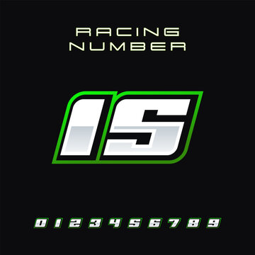 Racing Number Fonts 7